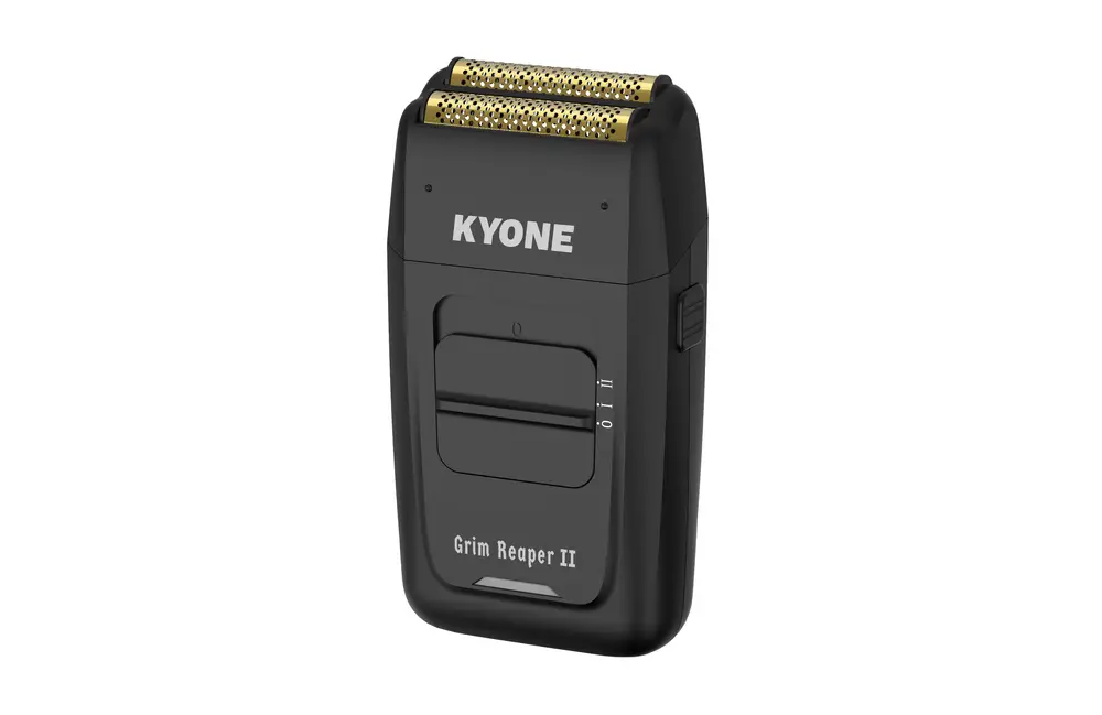 Kyone Grim Reaper II Dual Foil Shaver | 2‑Speed, Titanium Folie